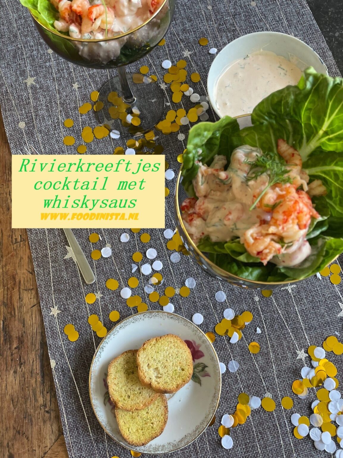 Rivierkreeftjescocktail met whiskysaus - Voorgerecht - Foodinista
