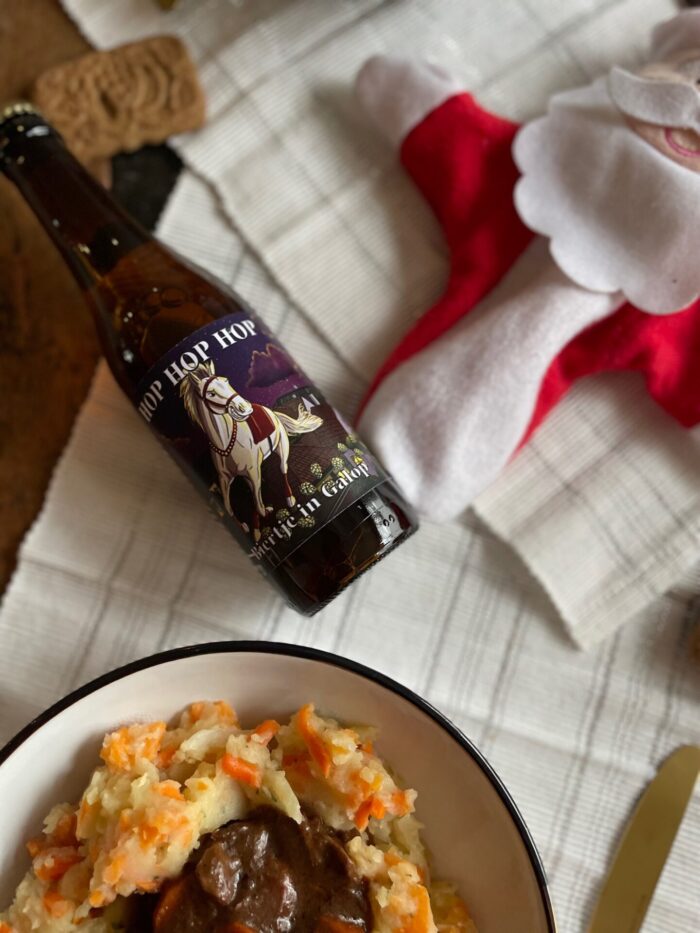 Sinterklaas stoofvlees recept met Hop Hop Hop Sinterklaas bier