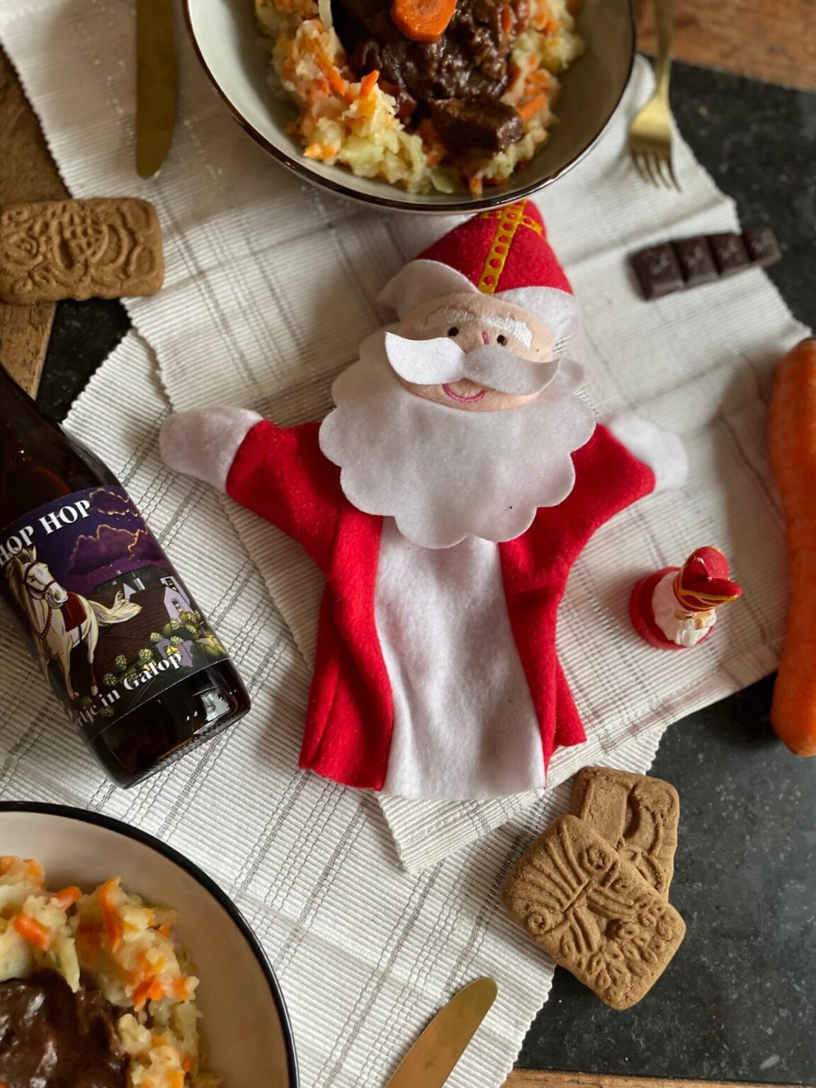 Sinterklaas stoofvlees recept met Hop Hop Hop Sinterklaas bier